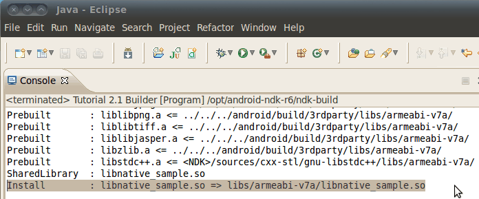 Using C Opencv Code With Android Binary Package — Opencv V23 Documentation